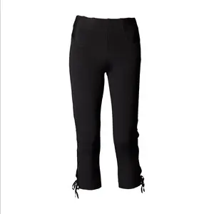 LOVE AND NOSTALGIA Sarah Lace Up Capri Legging
