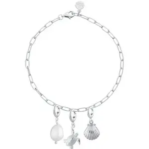 LILY CHARMED Sterling Ocean Oval Link Charm Bracelet - Silver