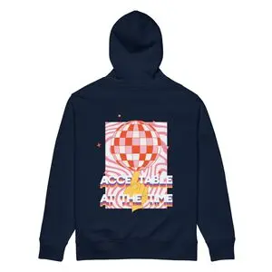 ANCHOR & CREW Organic Cotton Embroidered Heavyweight Hoodie - Blue
