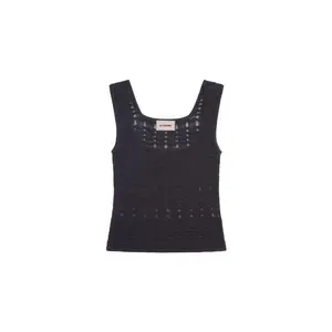 LA GRANNI Marsito Zig-zag Knit Top