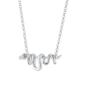 SCREAM PRETTY Sterling Chinese Zodiac Snake Necklace - Silver