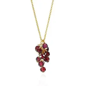 MOUNIR LONDON Garnet Pendant - Red