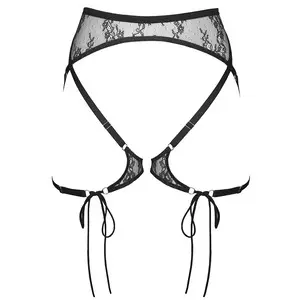 MONIQUE MORIN LINGERIE Moonstruck Lace Harness - Black