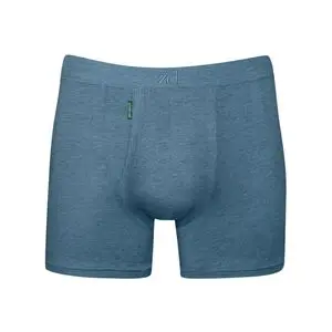 ZD ZERO DEFECTS Heracles Fly Front Boxer – Maximum Softness For Sensitive Skin - Color Denim Blue