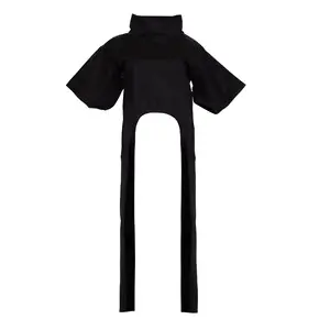 BIANCA POPP Long Sides Top In Cotton - Black