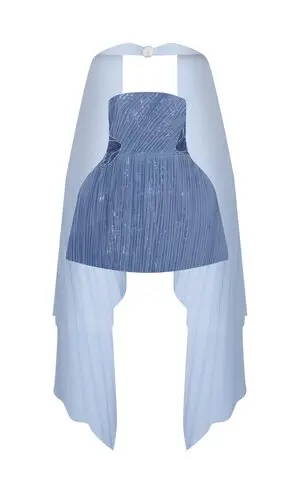 TUBA ERGIN Mira Mini Dress - Blue