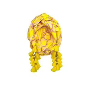 JULIA CLANCEY Lydy Organic Chacha Turban -limon - Yellow