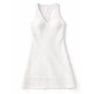 YORSTRULY Centre Dress Broder Anglaise Tennis Dress - White