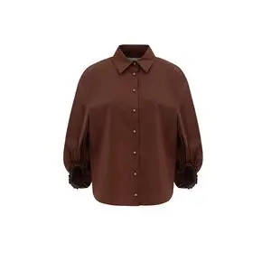 GEORGETTE Dark Sand Shirt