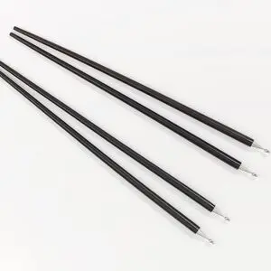 ELISKÁ Black / Silver Ebony & Sterling Silver Chopsticks - Black/silver