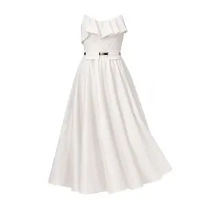 MA MULIER Cloud Long Dress - White