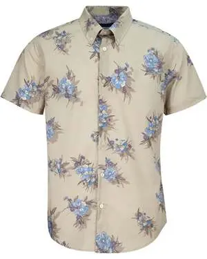 LORDS OF HARLECH Tim Oxford Harmony Shirt Pumice - Brown