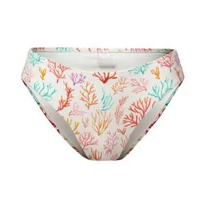 AQVA SWIMWEAR Coral Reef Print High-waisted Bikini Bottom - Orange