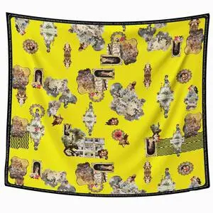 MAXJENNY Scarf Sicily - Yellow