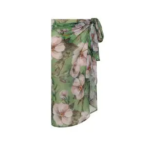 NUR KARAATA Sheer Escape Pareo - Green