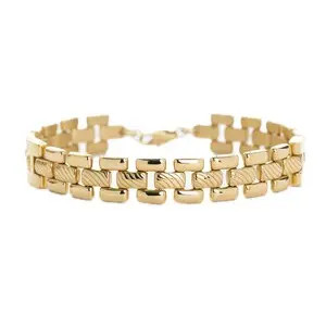ELK & BLOOM New Chain Chapter 14k Chunky Triple Chain Link Bracelet - Gold