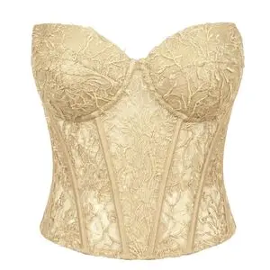 ANGELIKA JOZEFCZYK Neutrals Catrice Lace Corset Top - Beige