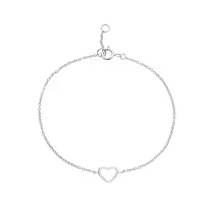 AUREE JEWELLERY Verona Sterling Love Heart Bracelet - Silver