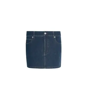 CIRCULAR PATH Micro Mini Skirt Midnight Tall - Blue