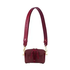 PUGNETTI PARMA Micro Lift Bag Gold Wine - Red