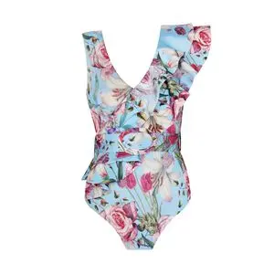 NUR KARAATA Lilac Blu Swimsuit - Blue