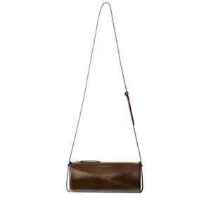 OWLISH STUDIO Reef Pull-up Vegan Leather Cylinder Bag Olive