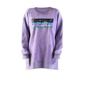 QUILLATTIRE Lilac Bamboo Sweatshirt - Purple