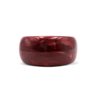MISS CECILIA Molten Marble Bangle - Red