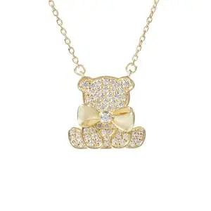 Arte Madrid Circus Bear Necklace - Gold