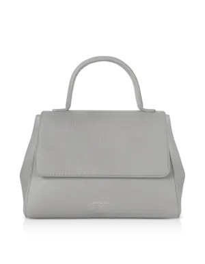 LE PARMENTIER Ladyfinger Top Handle Ladybag W/strap - Grey