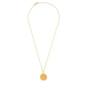 OPIUM JEWELS Vintage Disc Chain Necklace - Gold
