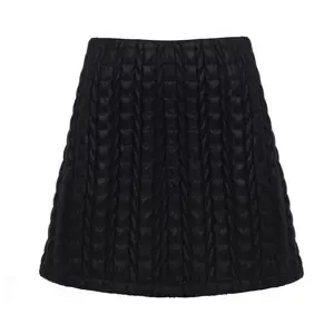 MIRIMALIST Puff Mini Skirt - Black