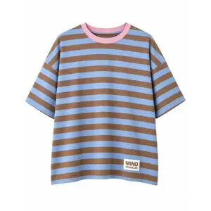 Mind Traveler Striped T-shirt - Brown