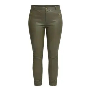 ZOEY Lucille Leather Pants Olive