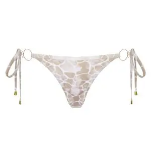 SOPHIA ALEXIA Neutrals Sand Pebbles Tahiti Bikini Bottom - Yellow