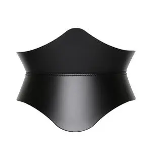 HAUTE CUIR Kairo Leather Corset Belt - Black