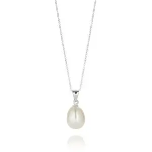 NELLOU JEWELLERY Ellen Pearl Drop Necklace - White