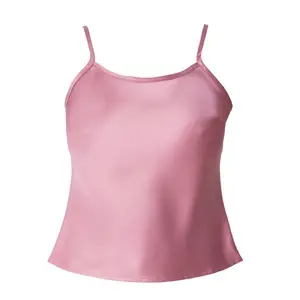 SELF-ADORE Olivette Satin Top- Blush