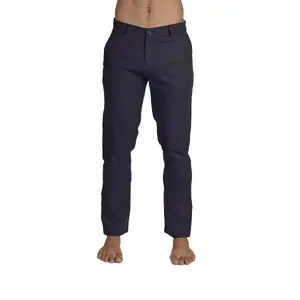 EIGHT X 100% Linen Slim Fit Pants Navy - Blue