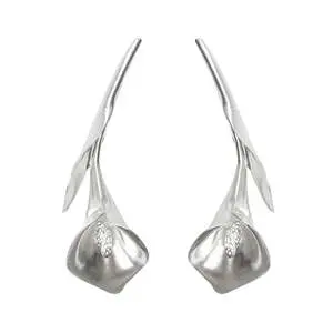 ALEGORIA JEWELLERY Calla Maxi Earrings - Silver