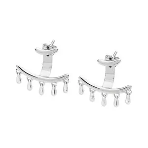 LUCY QUARTERMAINE Multi Drop Ear Jackets - Silver