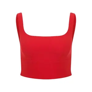 MAAN ISTANBUL Strap Side Zipper Bustier Coraline - Red