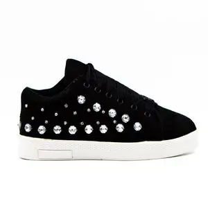 RETTROSE Embellished Canvas Tennis Shoes