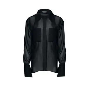 VESTIAIRE D'UN OISEAU LIBRE Sheer Shirt - Black