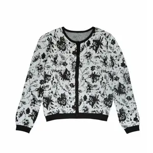 ROCH PEREL Metallic Jacquard Cardigan