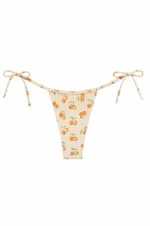 MONTCE Cherry Sherbet Brasil Scrunch Bikini Bottom - Red