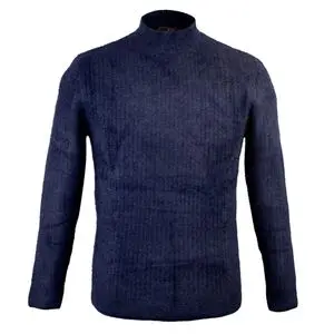 DAVID WEJ Oscar High Neck Jumper - Blue