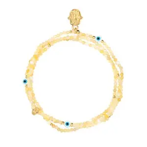KARMA AND LUCK Sunny Spirit Citrine November Birthstone Wrap - Yellow