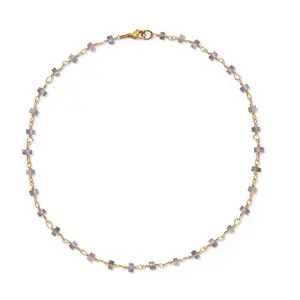 A WEATHERED PENNY Amethyst Wire Necklace