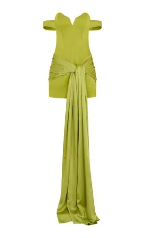 TUBA ERGIN Penelope Mini Dress - Green